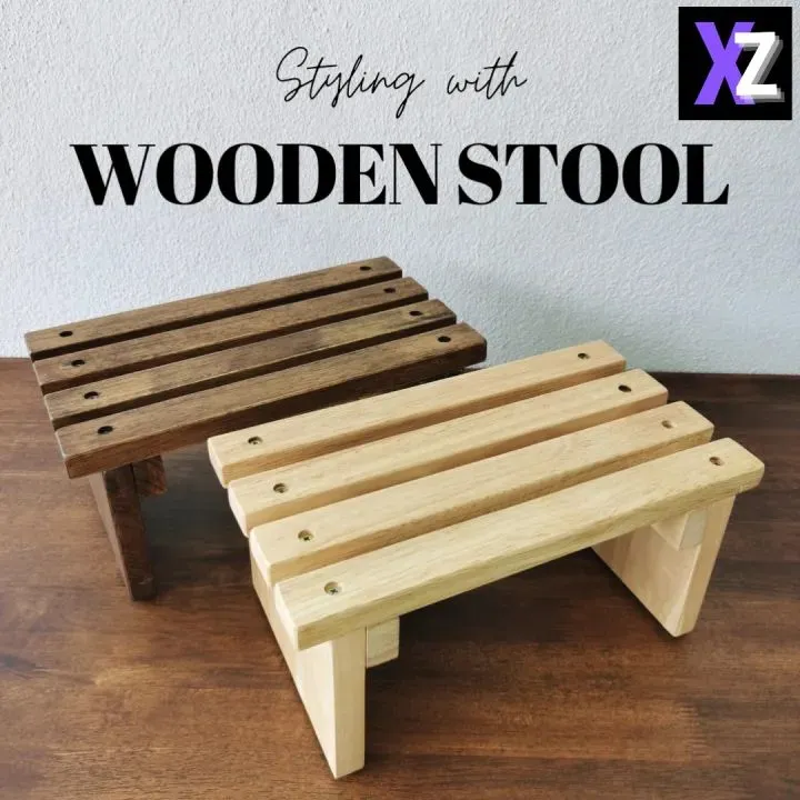 Wooden Stool Solid Wood Stool Sitting Tool Mining Chair Kerusi Kecil ...