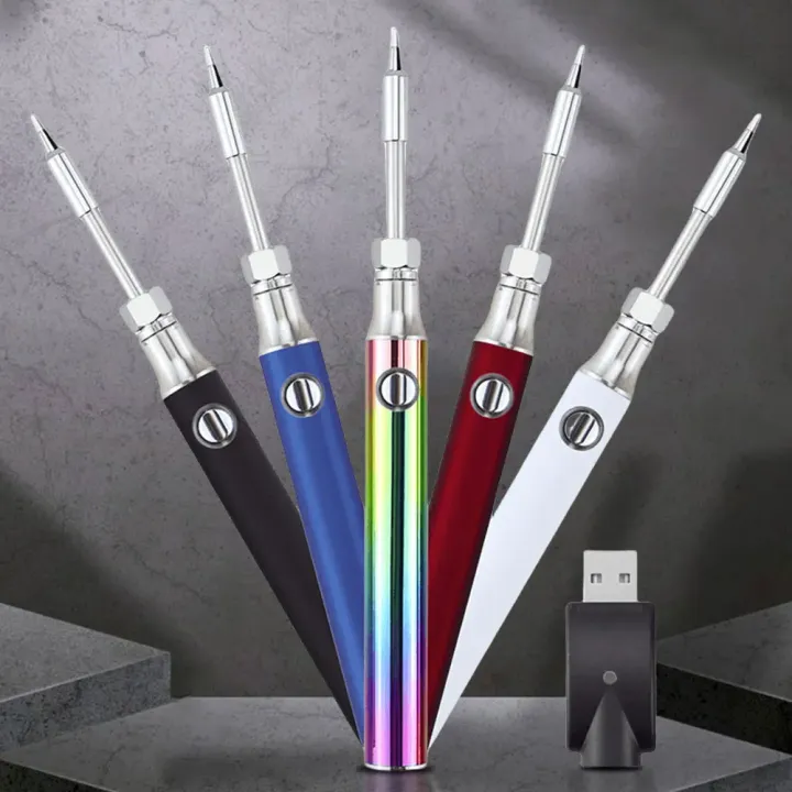 510 Thread Portable Electric Soldering Iron Pen with USB Charger 350 ...