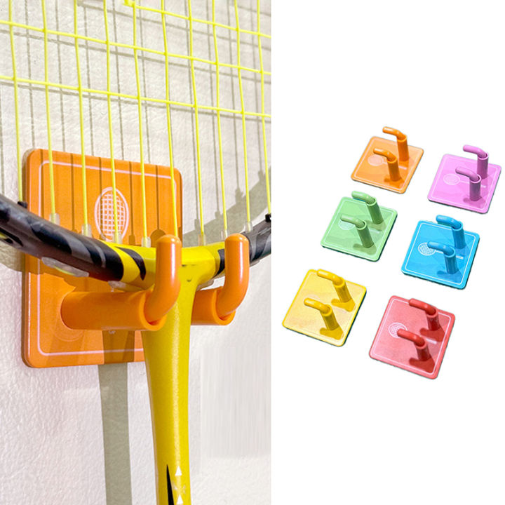 Wall Mounted Racket Holder Hook Tennis Racket Holder Badminton Racket ...