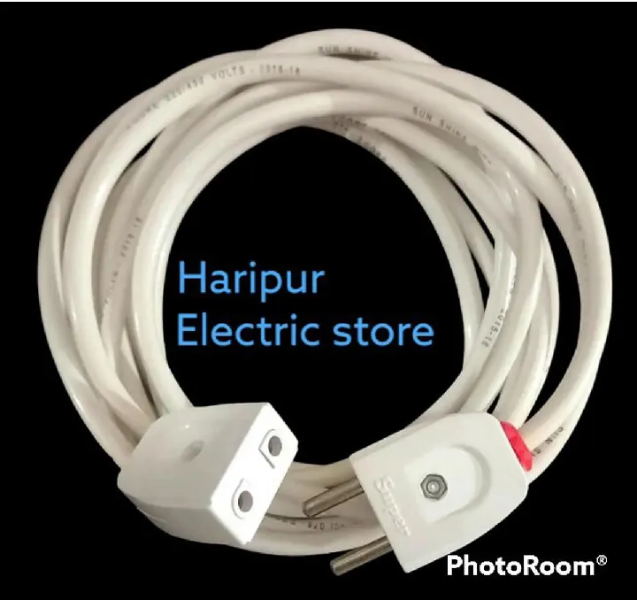 Flexible extension cable with 2pin male female electric plug and socket ...