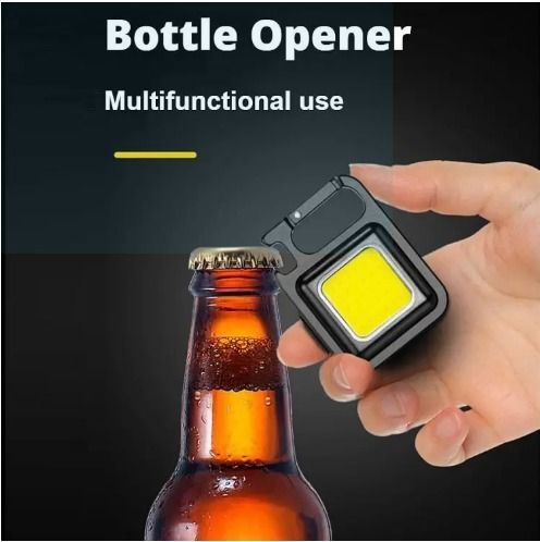 Pack of 2 Mini Cob Light And Keychain Holder rechargable light Cob and ...