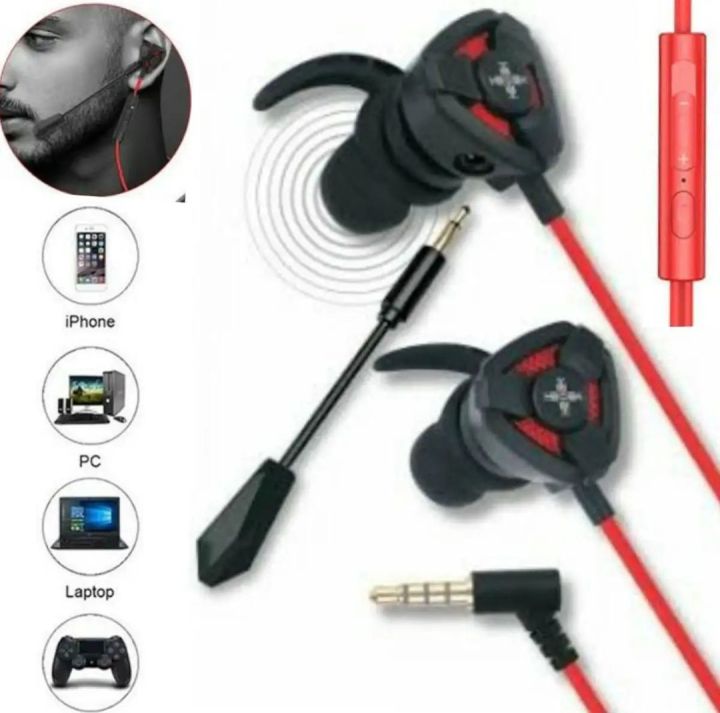 Gaming Handfree Wired Gaming Earphones Gaming Headset Pubg/Cs/Cod ...
