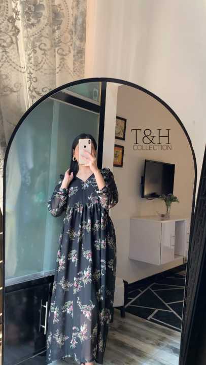 long Chiffon Maxi Stuff China Chiffon/Iner Malai | Daraz.pk