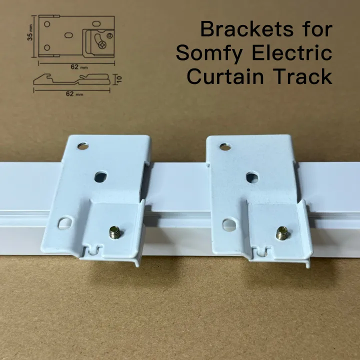 Brackets for Somfy Electeic Curtain Track Ceiling Brackets Single Wall ...