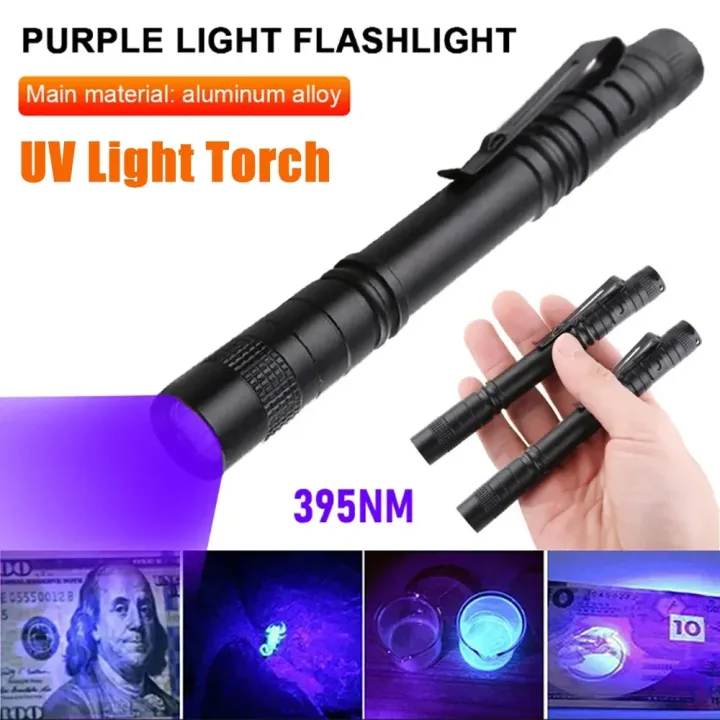 LED UV Light 365nm Mini Ultraviolet Light Portable Pet Urine Stains ...