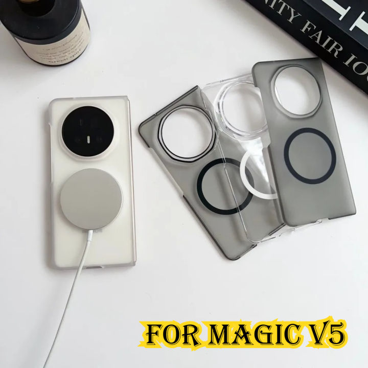 For Huawei Honor Magic V5 Magsafe Phone Case Hard PC Transparent ...