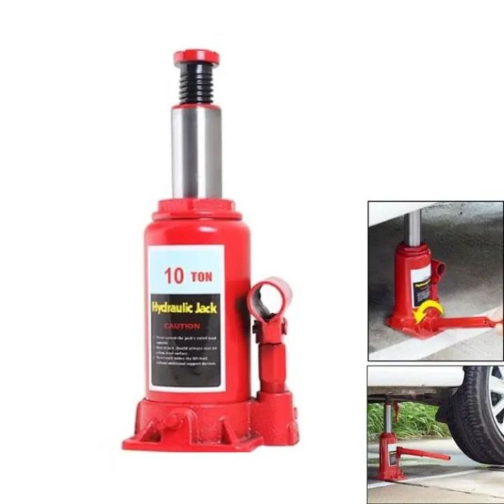 10 Ton Portable Heavy Duty Hydraulic Bottle Jack Automotive Car Jack ...