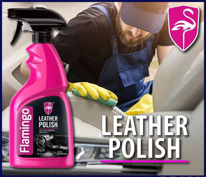 Flamingo Car Leather Polish Restorer Shiner For Car Interior Vehicle ...