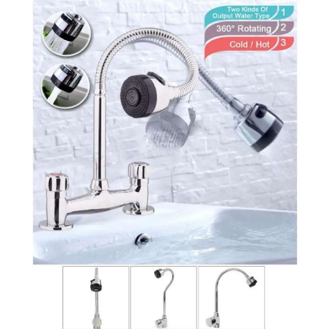 Flexible Kitchen Faucet Sink Mixer Shower Neck 360° | Daraz.pk