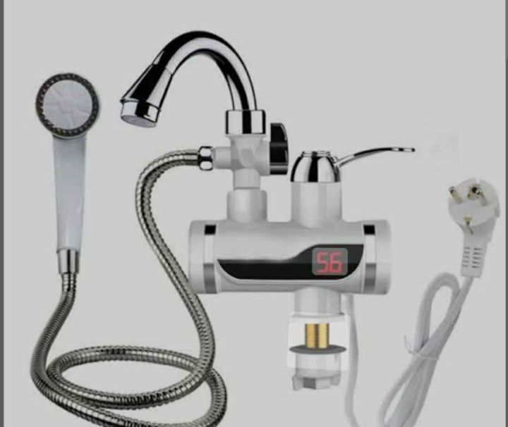 Electric Instant Hot Water Faucet with LED Temperature Display & Shower ...