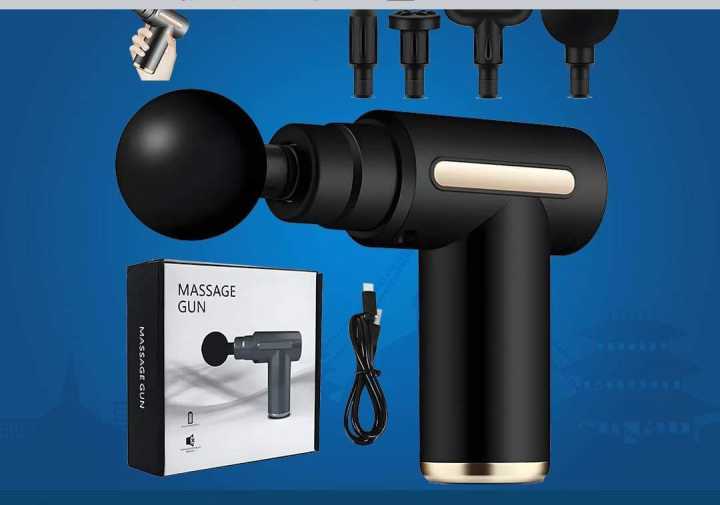 Muscle Massage Gun Deep Tissue Massager Physiotherapy Gun, 6 Gear Level ...