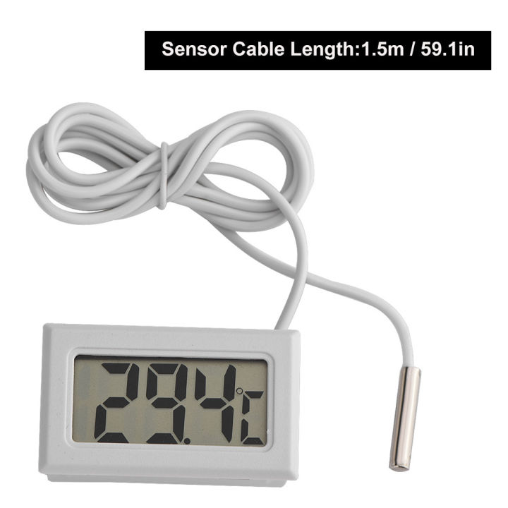 Mini LED Digital Thermometer LCD Display Thermometer with Probe Sensor ...