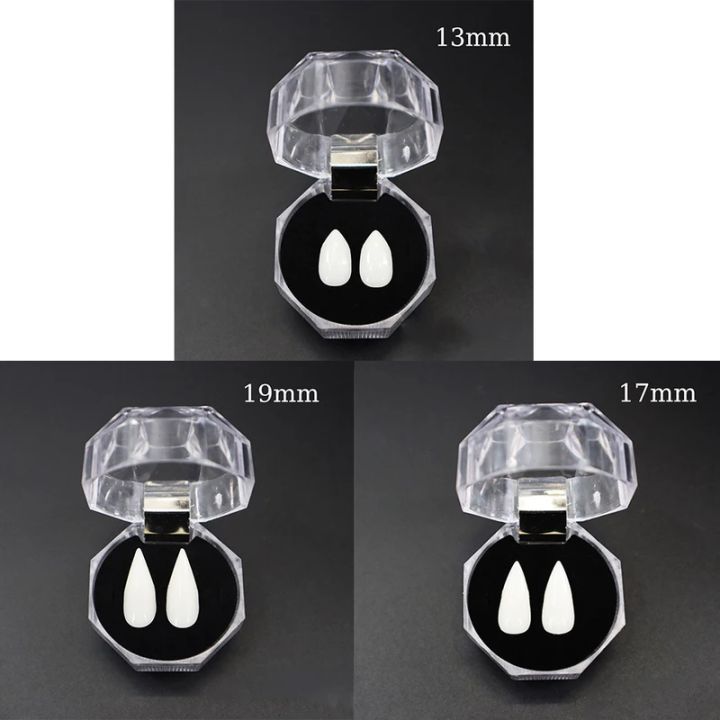 Suit Resin Vampire Teeth Fangs Halloween Props Diy Teeth Plus Glue ...