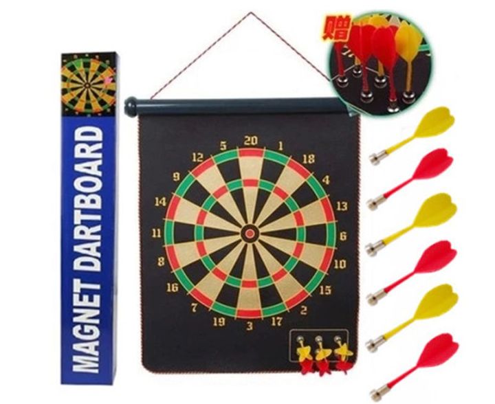 12/15/17 Inch Magnetic Dartboard Darts Suit Double Sided Flocking ...