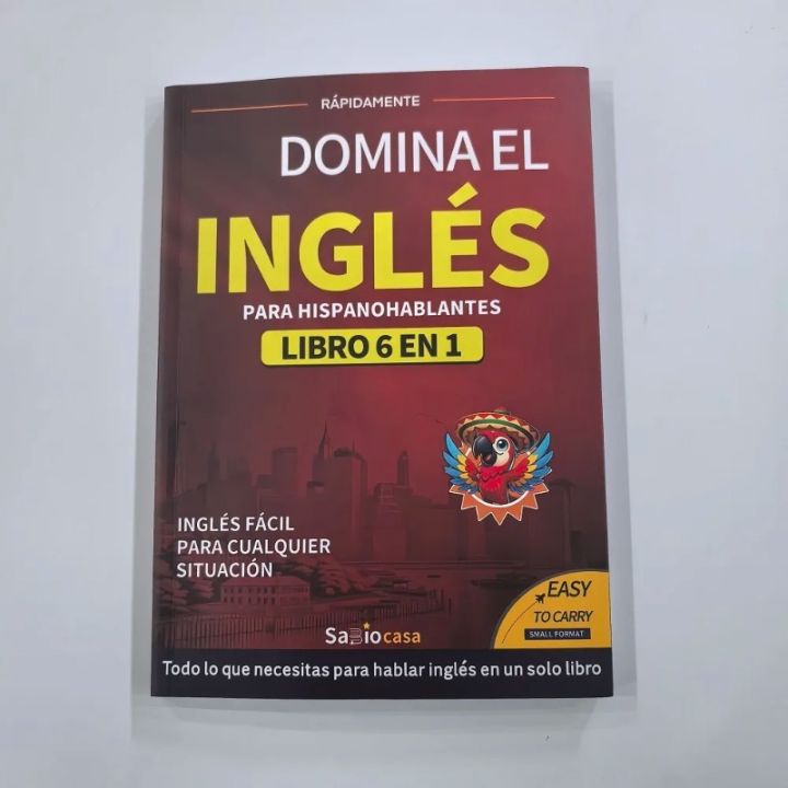 English Books for Beginners 6-in-1 Spanish Edition English Workbook ...