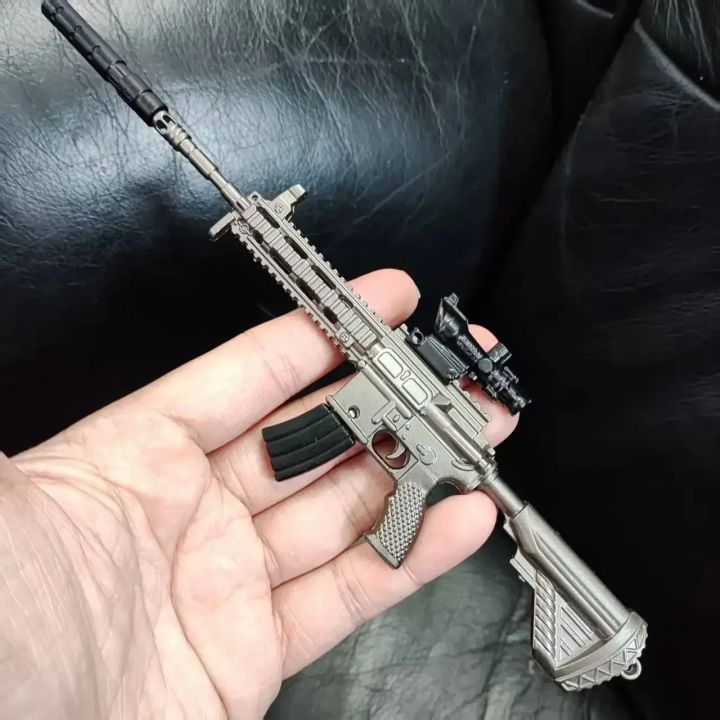 20CM Alloy Mini M416 AUG Rifle Model Pistol PUBG Jedi Toy Gun Fidget ...