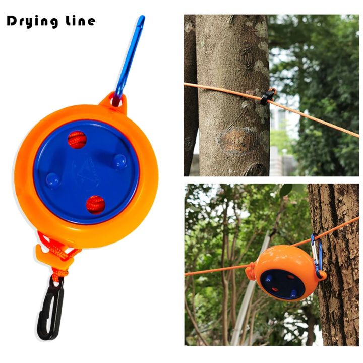 Retractable Clothes Drying Rack Rope Outdoor Portable Clothesline ...