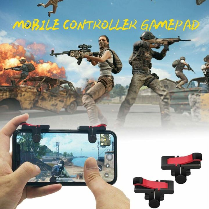 Gaming Trigger Phone Game PUBG Mobile Controller For Aiming Fire Button Shooter | Daraz.pk
