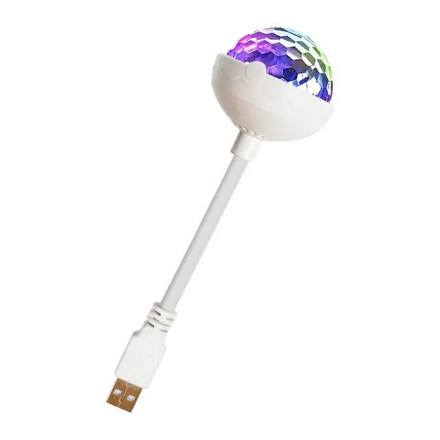 Rgb dj party light crystal magic ball disco light USB aled atmosphere ...