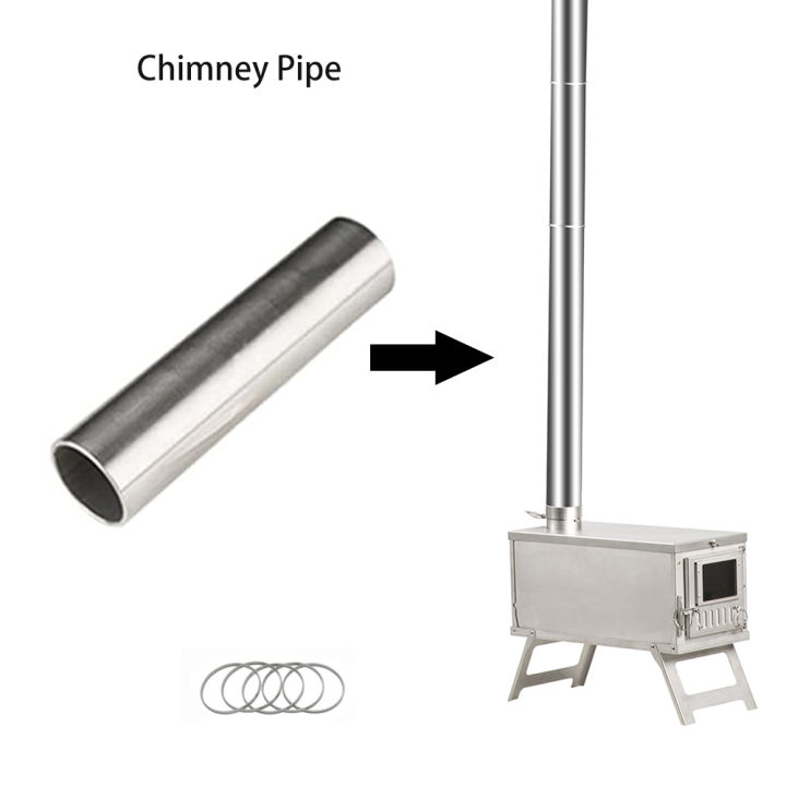 3m pipes Portable Stainless Steel Chimney Pipe Metal Roll Chimney for ...