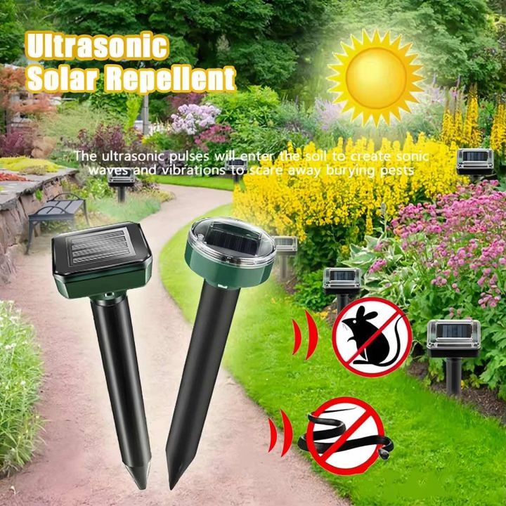 Solar Ultrasonic Rat Repellent Built-in Buzzer Outdoor Ultrasonic ...