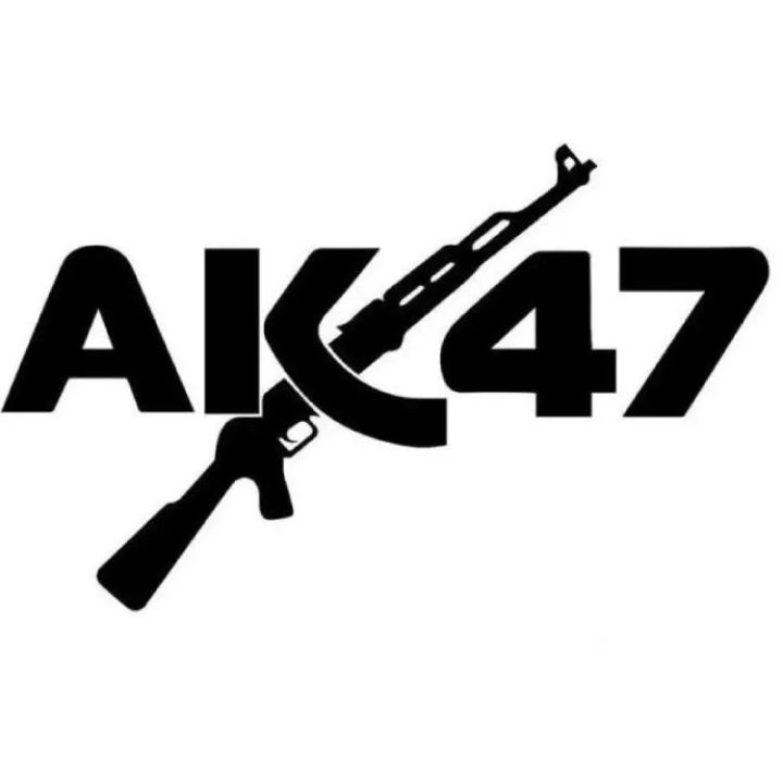 Ak477 Sticker PVC black sticker for cars , bikes & for laptop decals decorations | Daraz.pk
