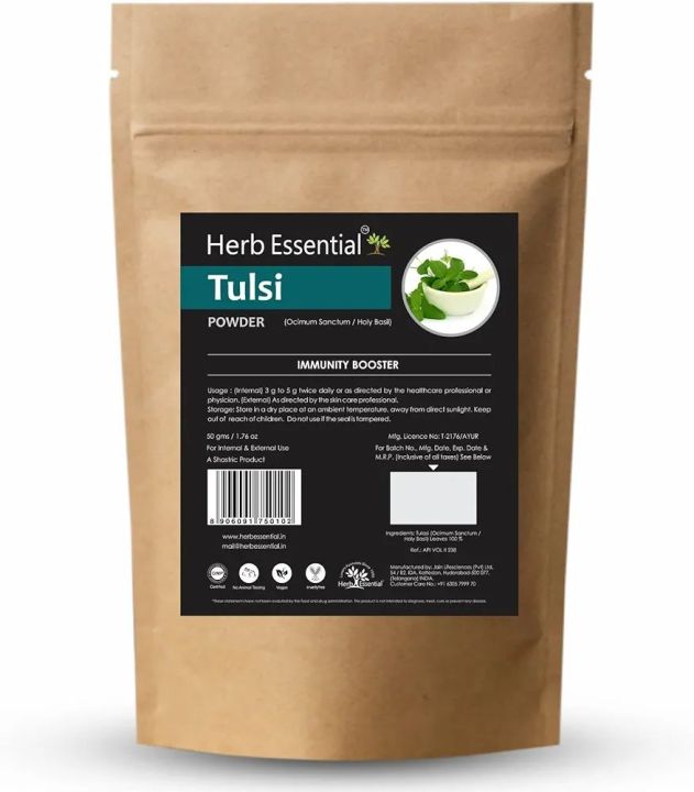Pure Tulsi (Ocimum Sanctum/Holy Basil) Powder 100g | Daraz.pk