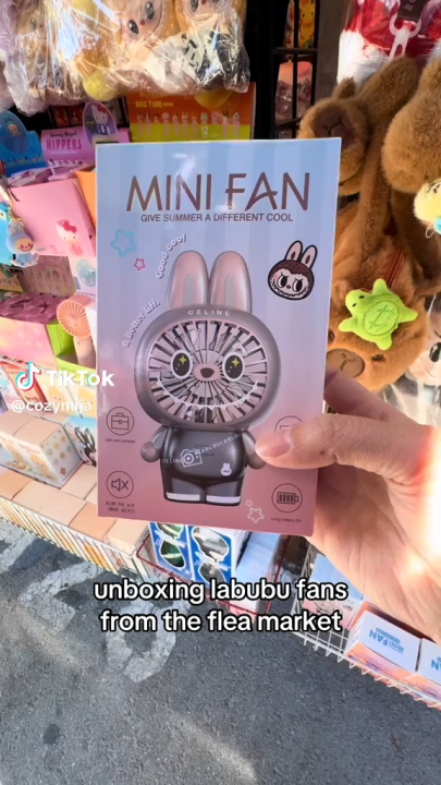 sw/m/rechargeable Labubu Fan 1 fan (Random Colour) | Daraz.pk