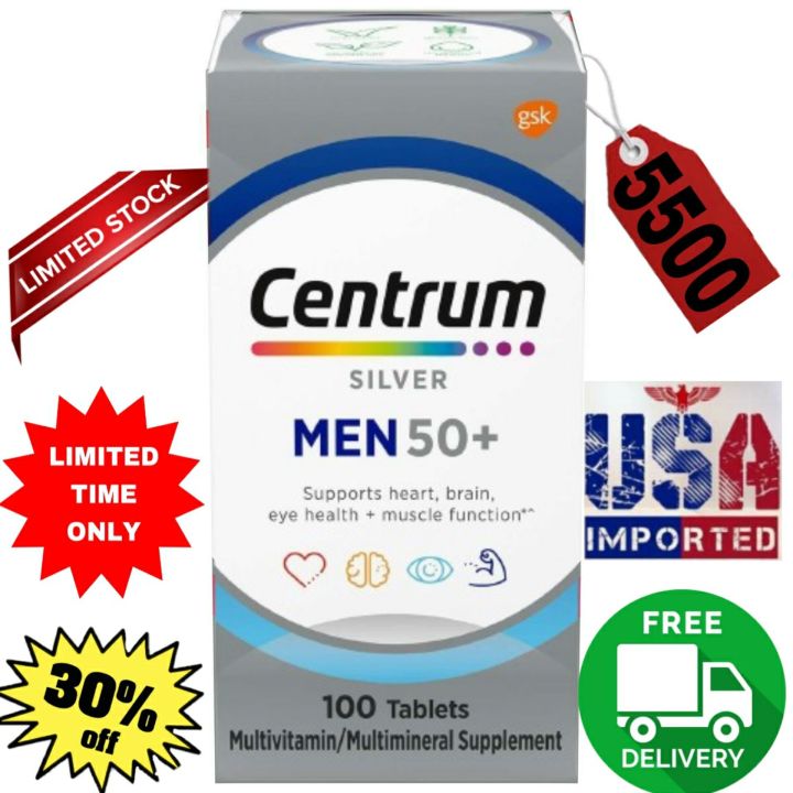 Imported Centrum Multivitamins – Men, Women & 50+ | Boost Energy ...