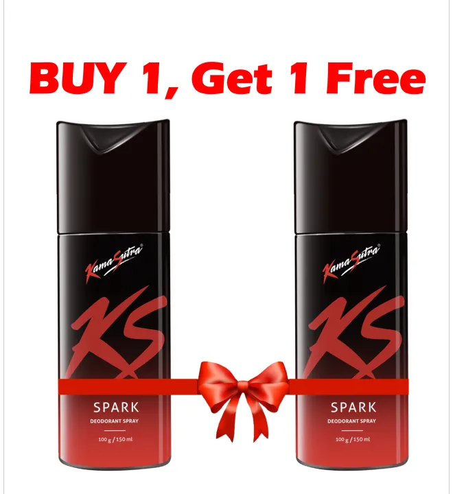 Buy 1 Get 1 Free KamaSutra Deo Sprak 150 ml | KS Deo Spark 150ml ...