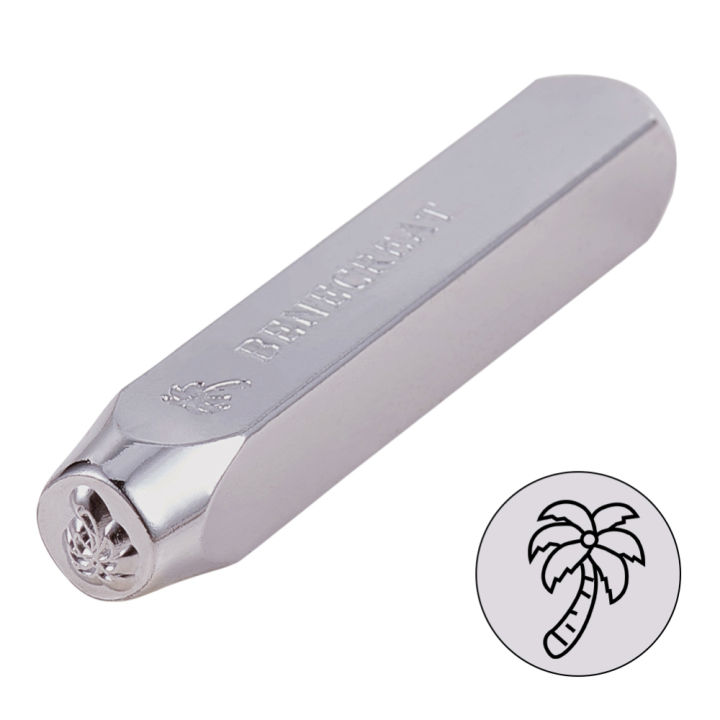 Iron Metal Stamps Coconut Tree Pattern Platinum 6.55x1cm | Daraz.lk