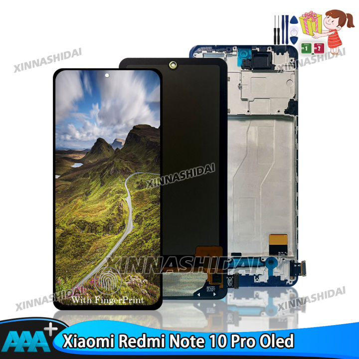 OLED Display Screnn For Xiaomi Redmi Note 10 Pro LCD Display Touch Screen Digitizer Assembly TFT ...
