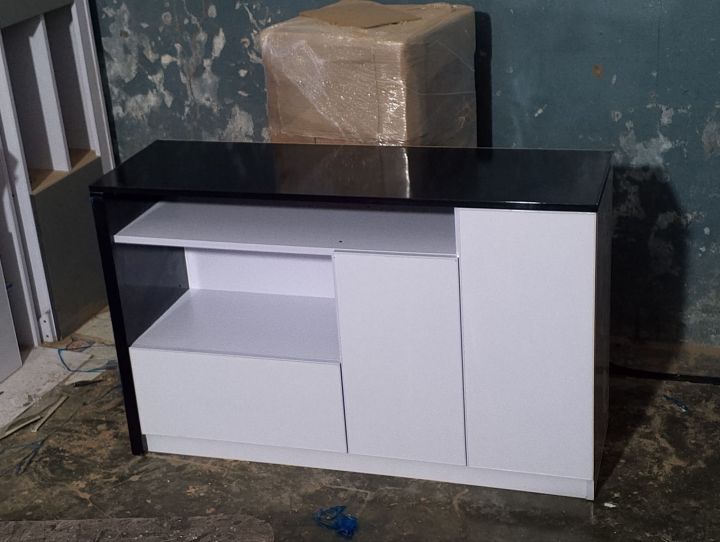 2 color black and white console for living room tv hall and beauty ...