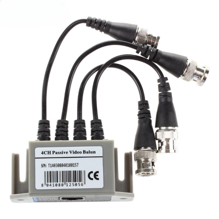 ESCAM 4-Channel Video Balun BNC UTP CAT5 Transmitter for CCTV ...