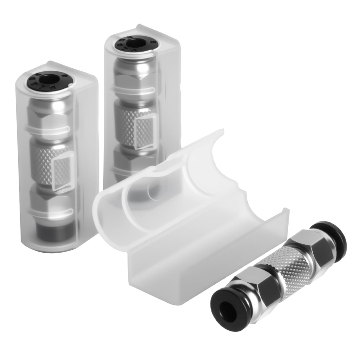 PTFE Tube Connector Stainless Steel Bowden Coupler Compatible with ...