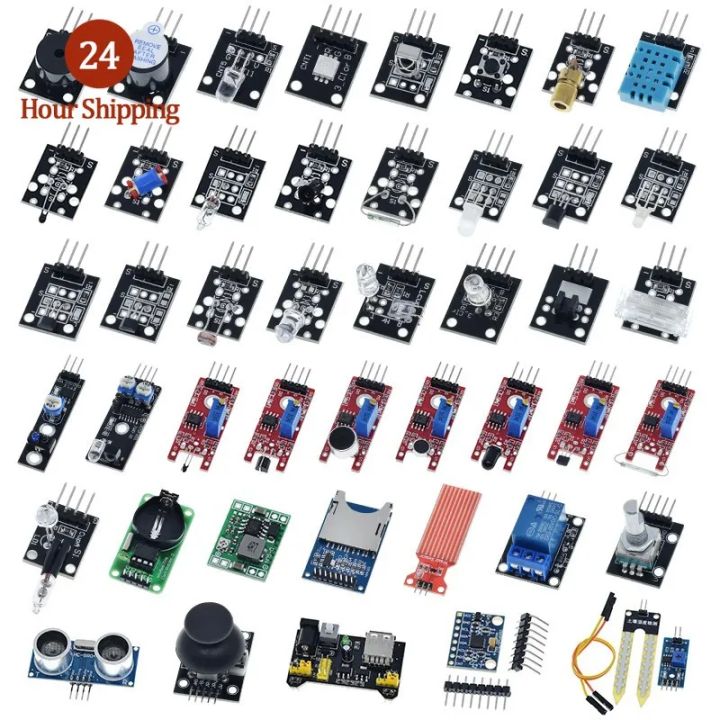 For Arduino 45 Kinds of Sensors Digital Temperature Humidity RGB LED ...