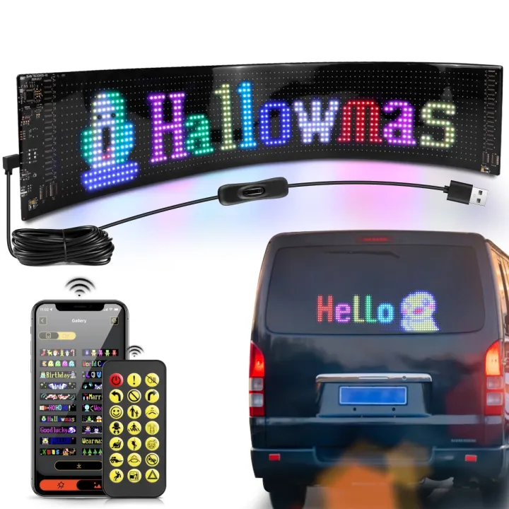 Creative USB 5V Smart Matrix Pixel LED Display Screen Flexible ...