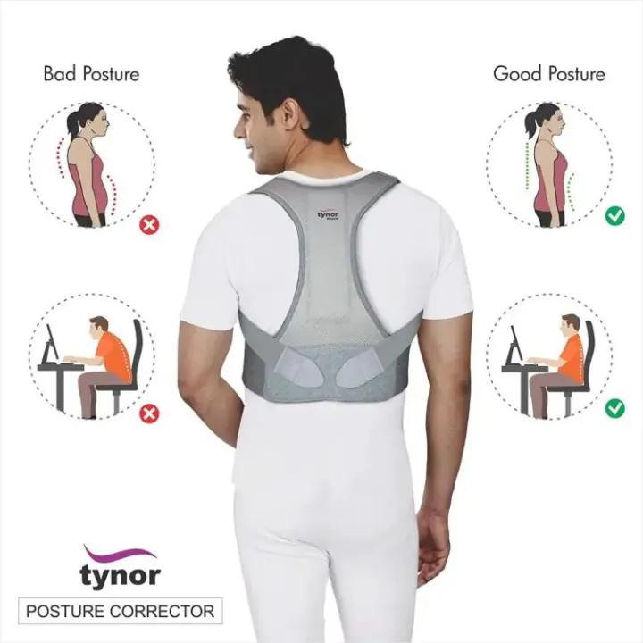 tynor Posture Corrector for women & man I Adjustable Back Straightener ...