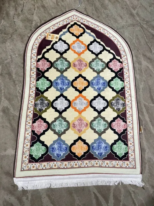 80x120 cm Premium Velvet Jay-e-Namaz – Soft, Thick, Non-Slip Prayer ...
