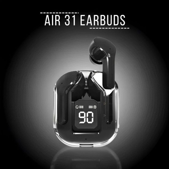Air31 Earbuds - Wireless Crystal Transparent Earbuds | Daraz.pk