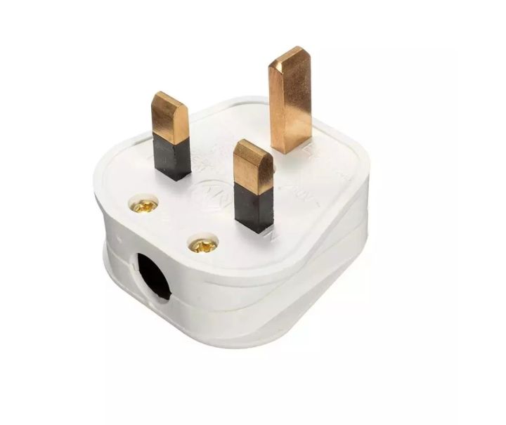 3 Pin UK Square Fused Plug Top 13A | Daraz.lk