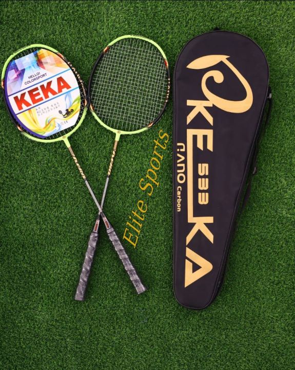 Keka Nano-Carbon 533 Original Badminton Racket Set With Protective Bag ...