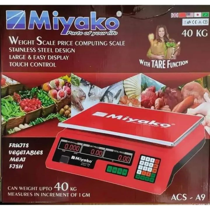 Miyako Weight Scale ACS-A9 (2GM TO 40KG) | Daraz.com.bd
