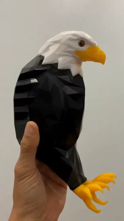 Bald Eagle Wall Light With Remote Control, Magnetic Led Mounted Eagle ...