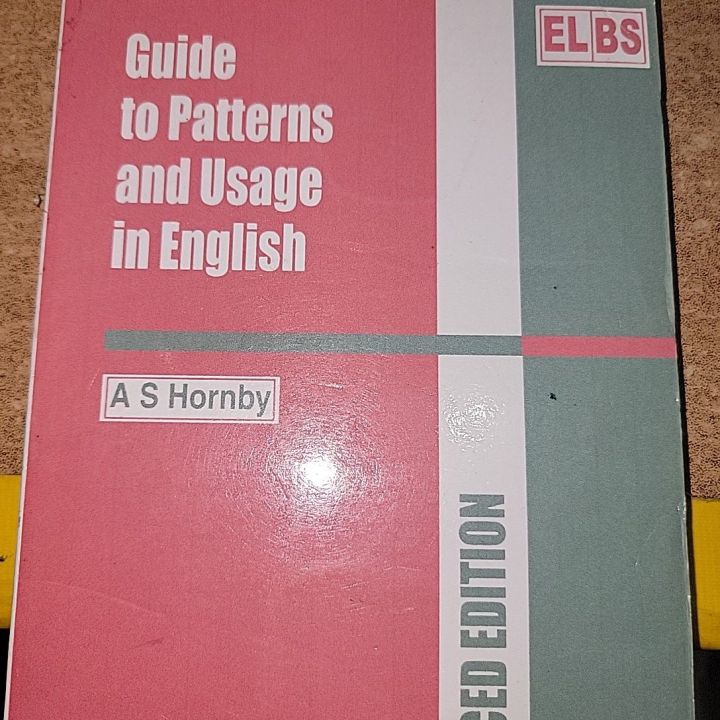Guide to Patterns And Usage in English By A.S. Hornby | Daraz.com.bd