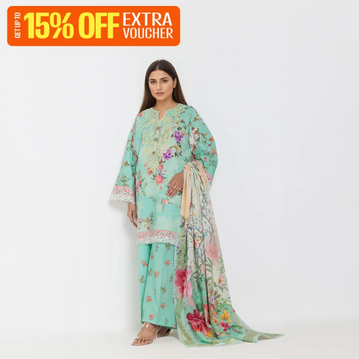 Bonanza Satrangi 3 PIECE Unstitched Khaddar Suit (WU3PPBW25KA10N7 ...