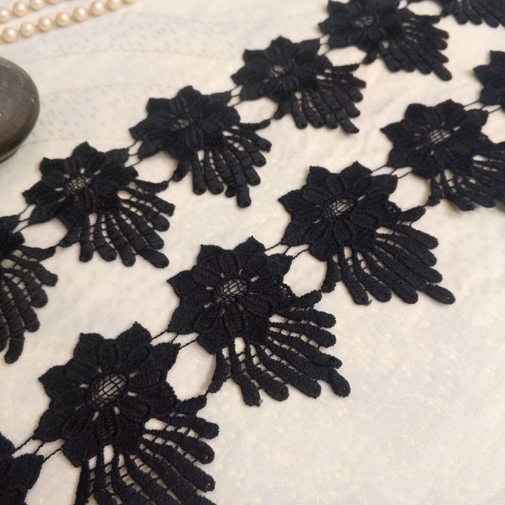 1 YARD | shuttle lace for ladies suit | black lace for ladies dress ...