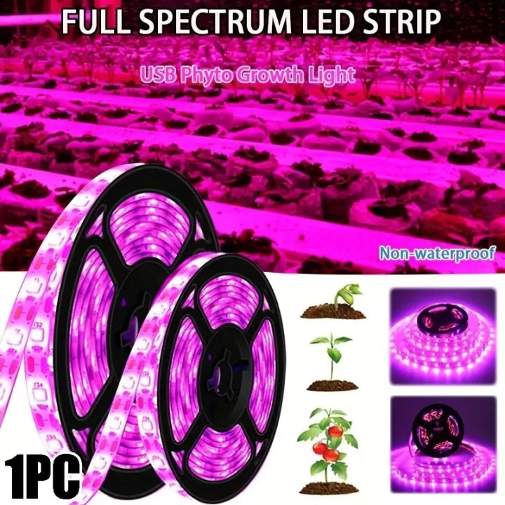 Plant Growth Light Strip 5V LED USB UV Phyto Lamp Flower Greenhouse ...