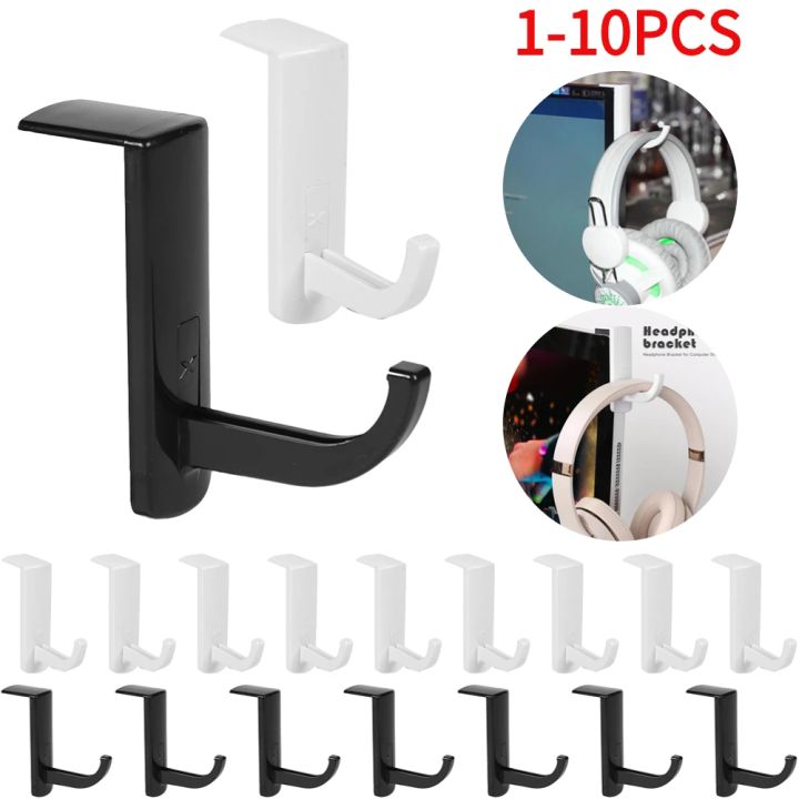 1-8PCS Universal Headphones Stand Headphone Headset Hanger Punch-free ...