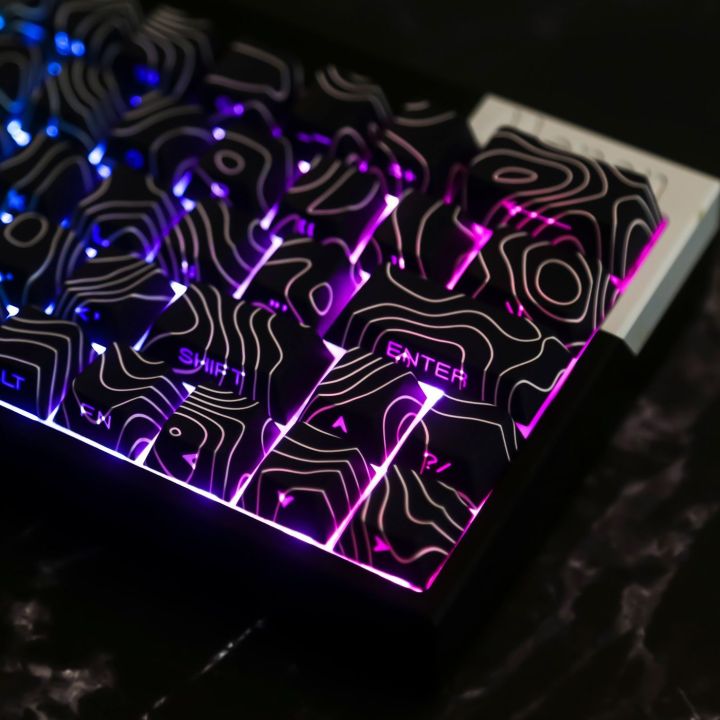 Contour 4.0 Side Engraved Keycap PBT Translucent 97 Key Gaming ...